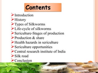 Sericulture in India | PPTX