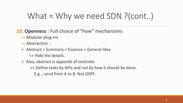 Ravi Namboori Software Defined Network Presentation | PPT