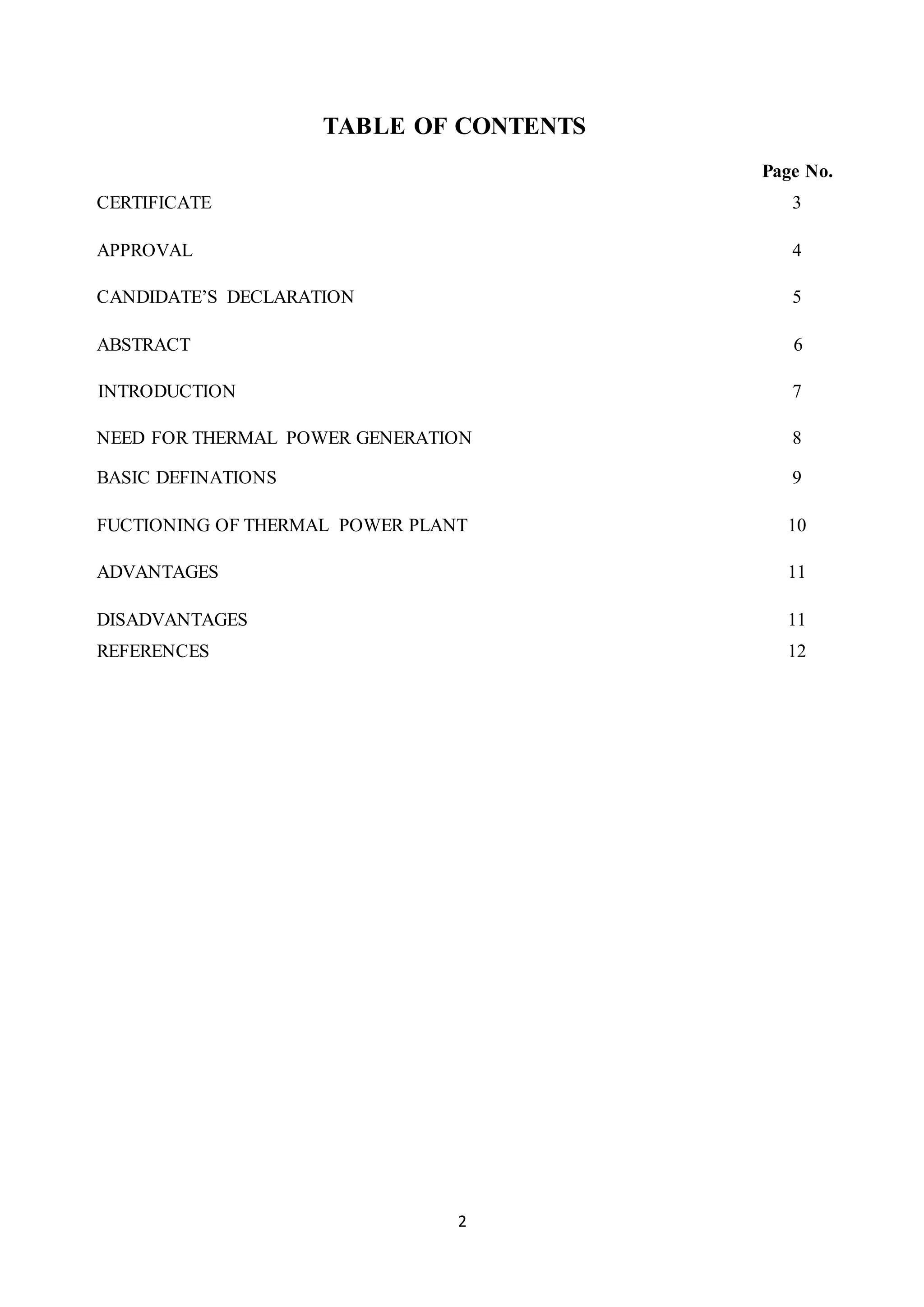 Thermal Power Generation | PDF