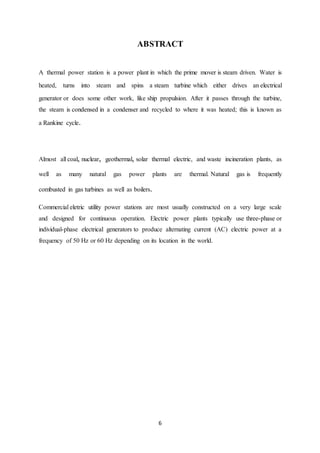 Thermal Power Generation | DOCX