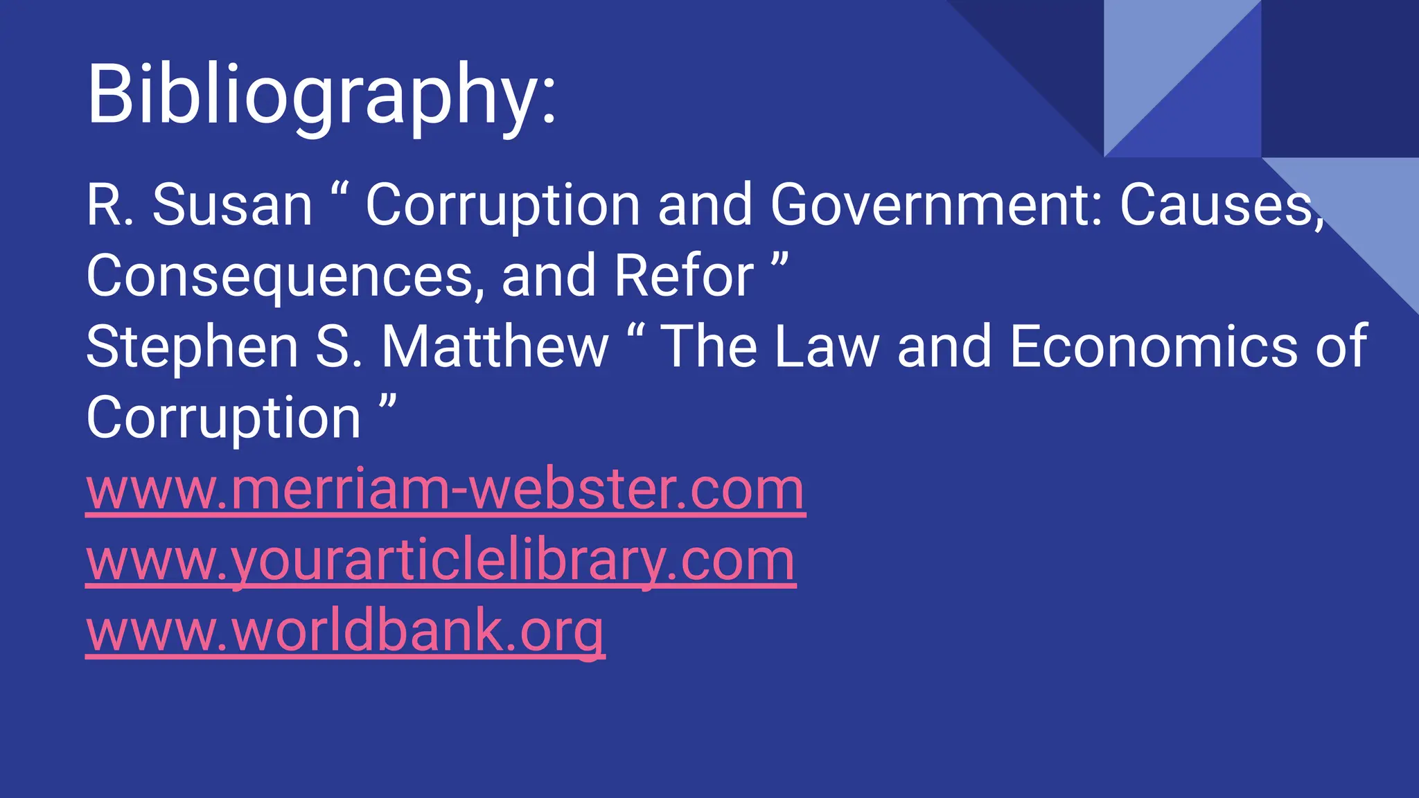 Corruption: meaning, types and it's impacts | PPT
