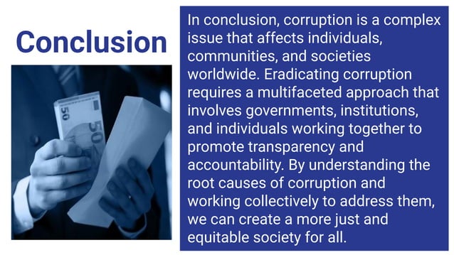 Corruption: meaning, types and it's impacts | PPT