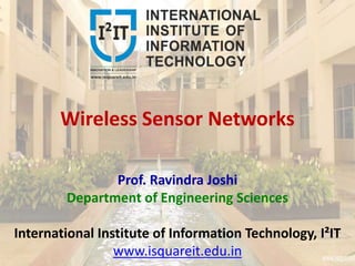 Introduction to Wireless Sensor Networks (WSN) | PPTX