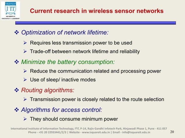 Introduction To Wireless Sensor Networks Wsn Pptx Computer Networking Computing