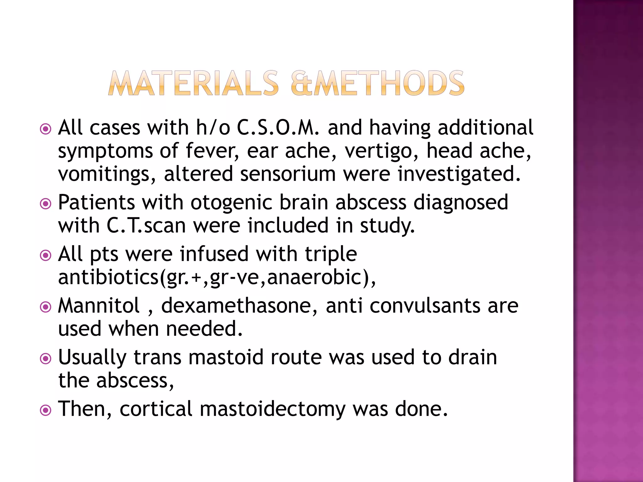 OTOGENIC BRAIN ABSCESS by dr.ravindra | PPTX