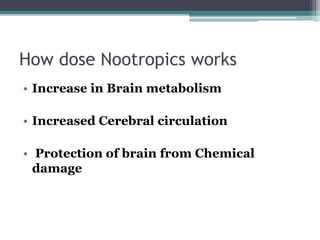 Nootropics (M.Pharm) | PPTX