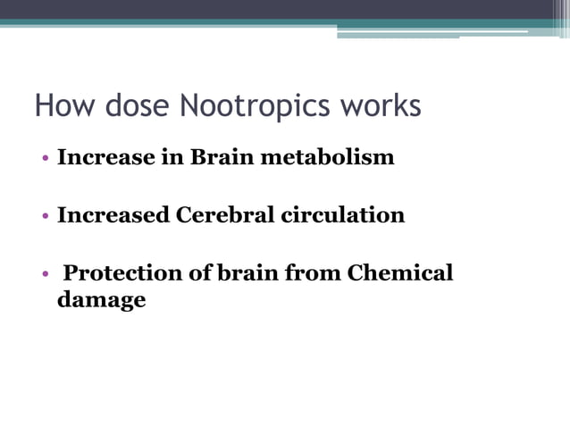 Nootropics (M.Pharm) | PPTX