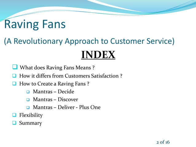 Raving fans | PPTX | Business and Finance