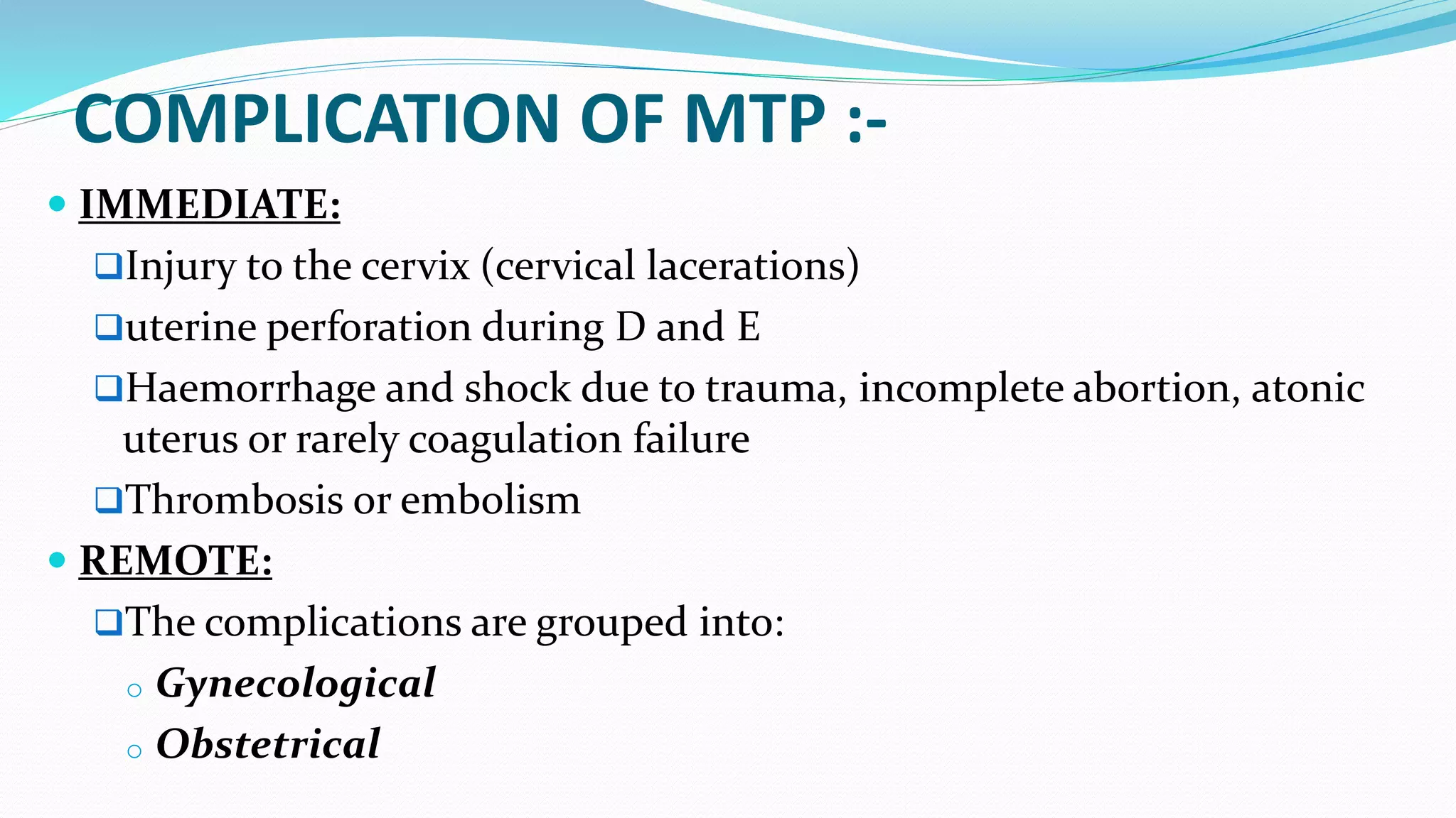 medical termination of pregnancy | PPTX