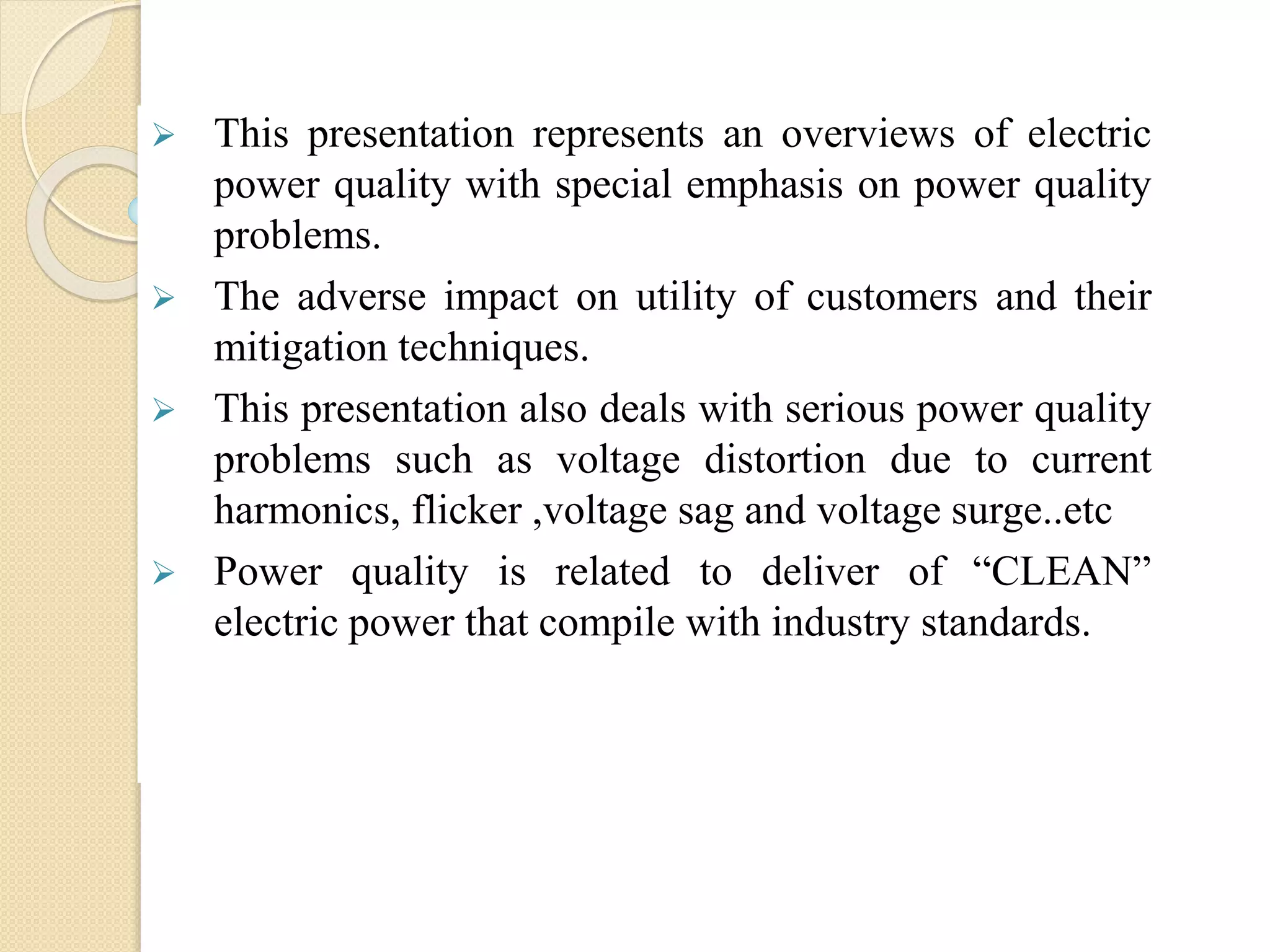 POWER QUALITY IMPROVEMENT | PPTX