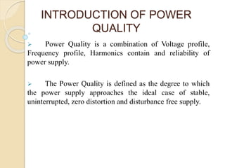 POWER QUALITY IMPROVEMENT | PPTX