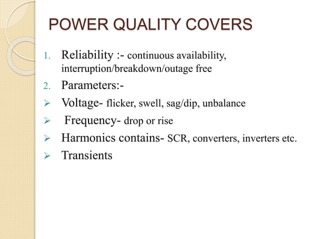 POWER QUALITY IMPROVEMENT | PPTX