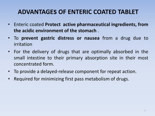 Formulation and Evaluation of Enteric Coated Tablet of Rabeprazole ...