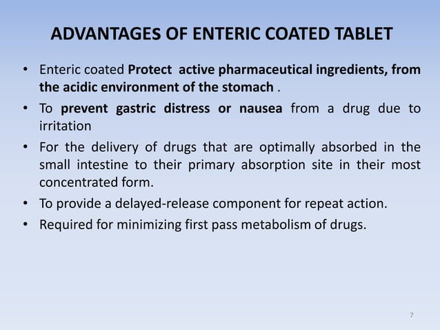 Formulation and Evaluation of Enteric Coated Tablet of Rabeprazole ...