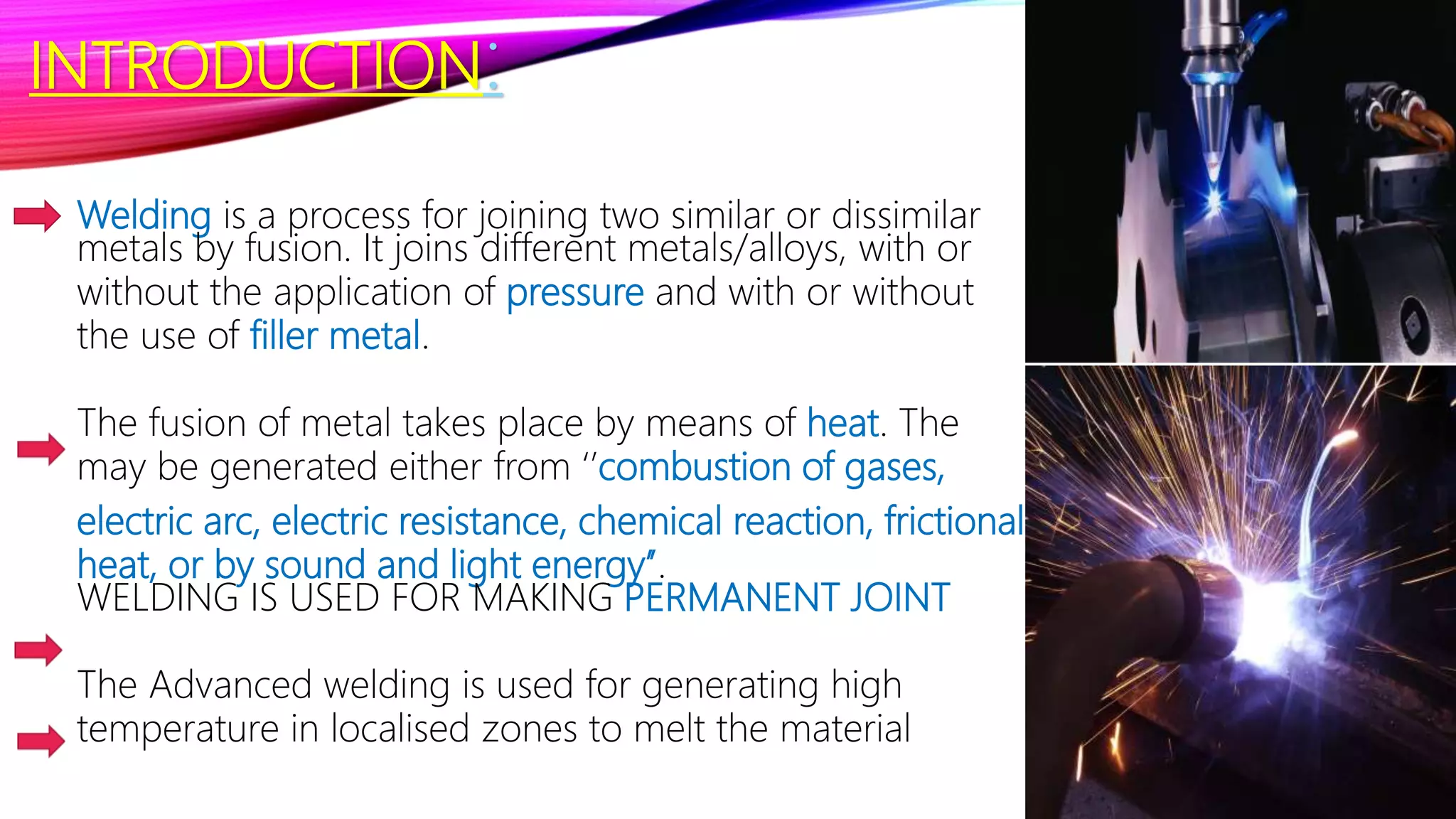 ADVANCED WELDING PROCESS | PPTX