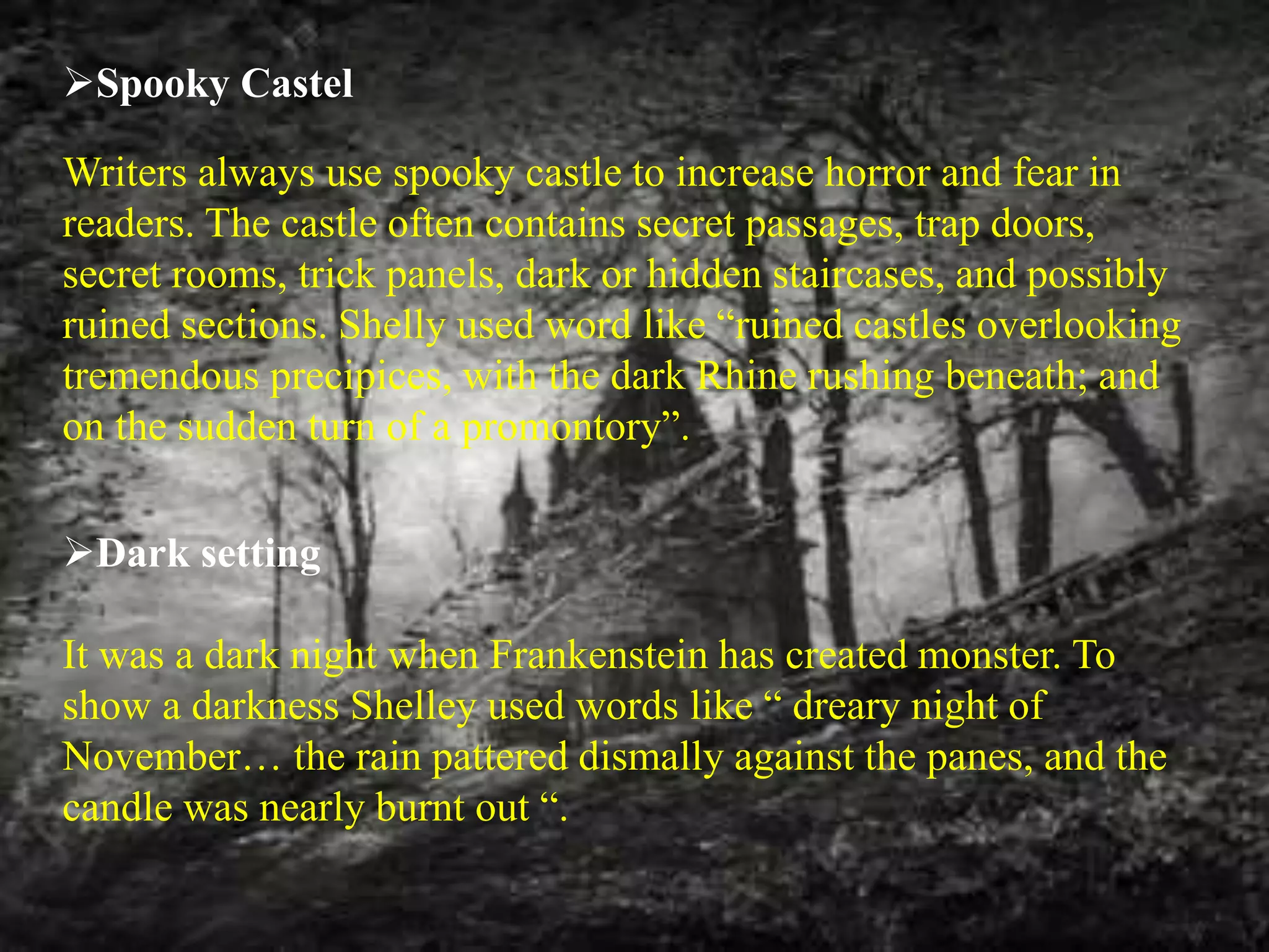 Frankenstein as a Gothic Fiction | PPTX