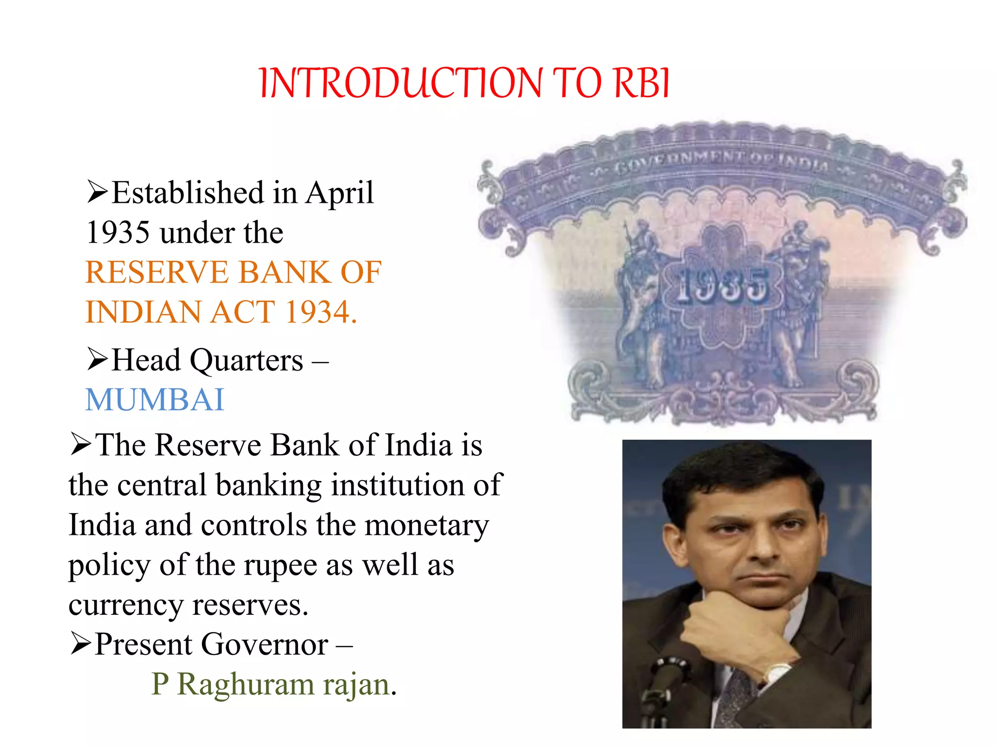 RBI AND FUNCTIONS | PPTX
