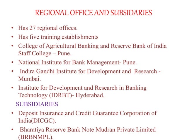 RBI AND FUNCTIONS | PPTX