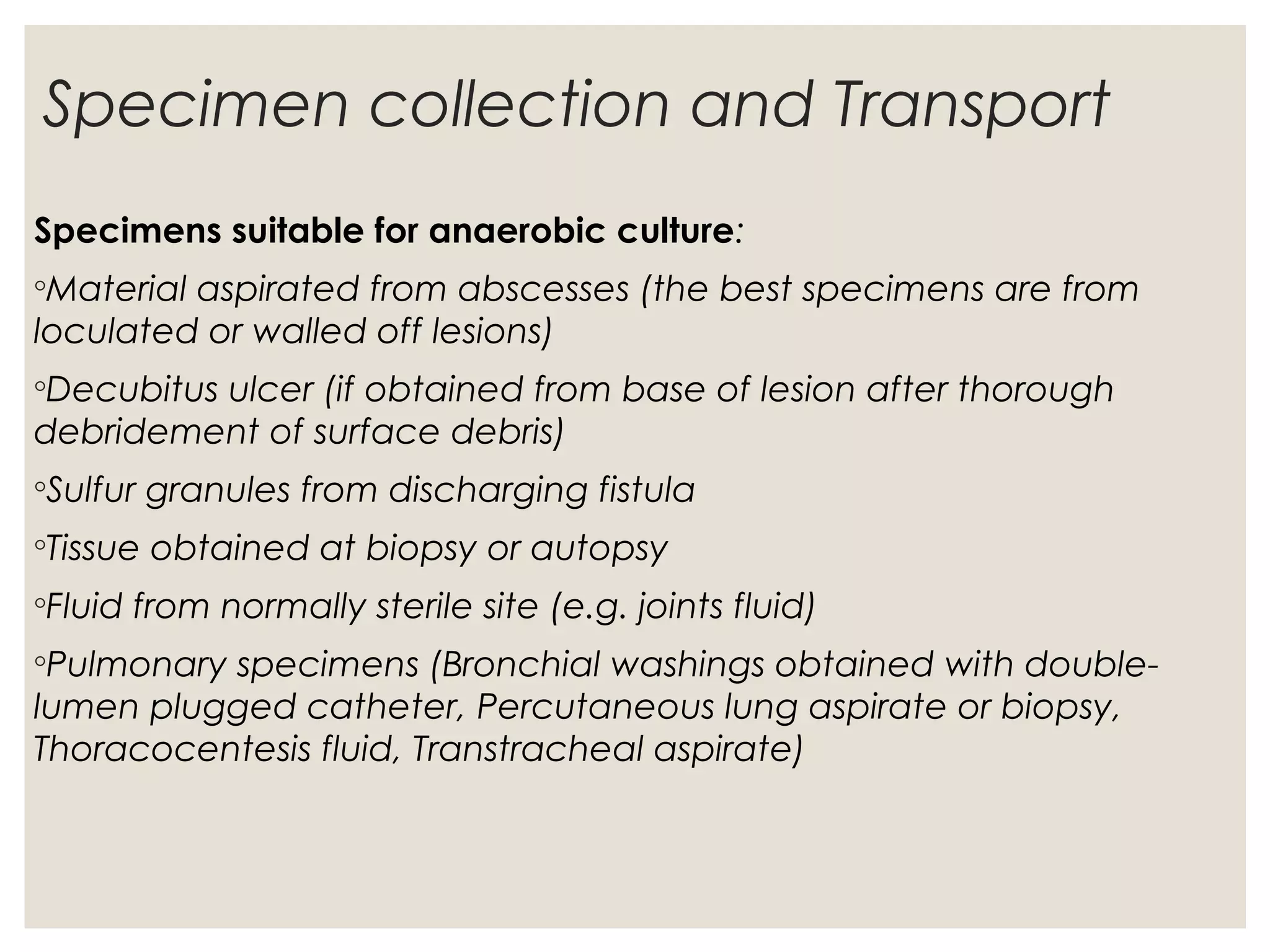 anaerobic infection ppt. | PPT
