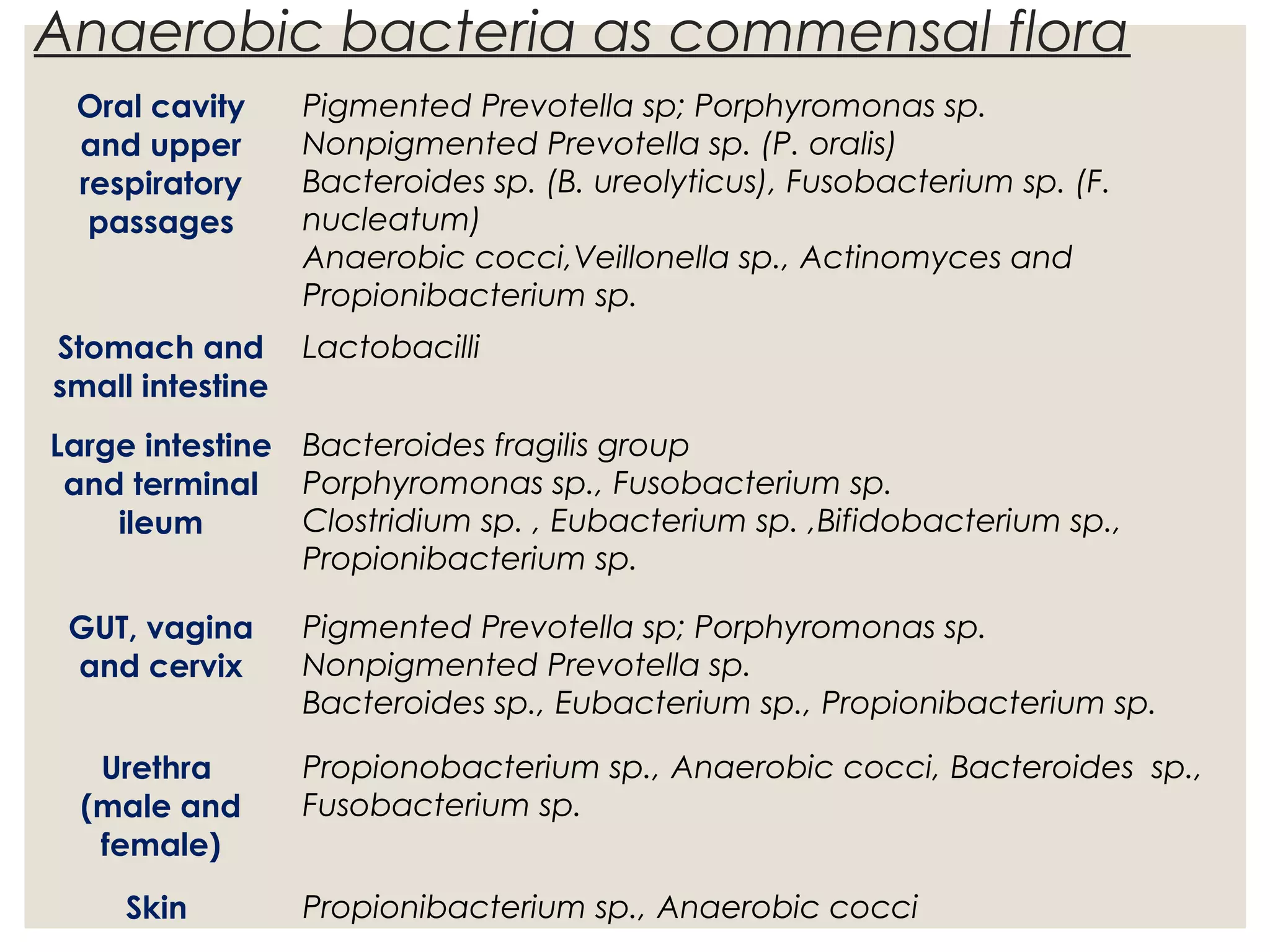 anaerobic infection ppt. | PPT