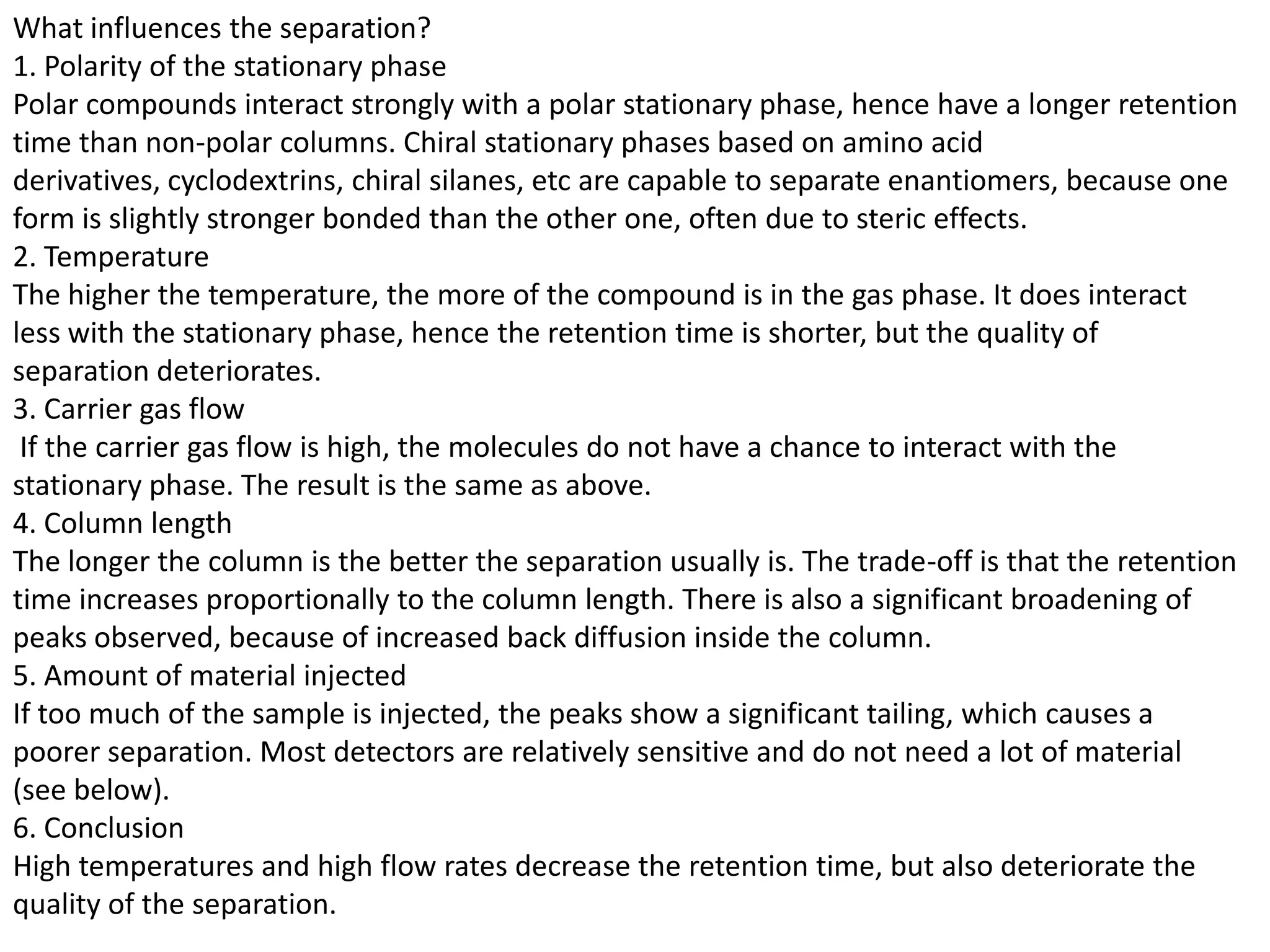 GASSCHROMATOGRAPHY, ADVANCED STUDY OF THE FOLLOWING AND THEIR ...
