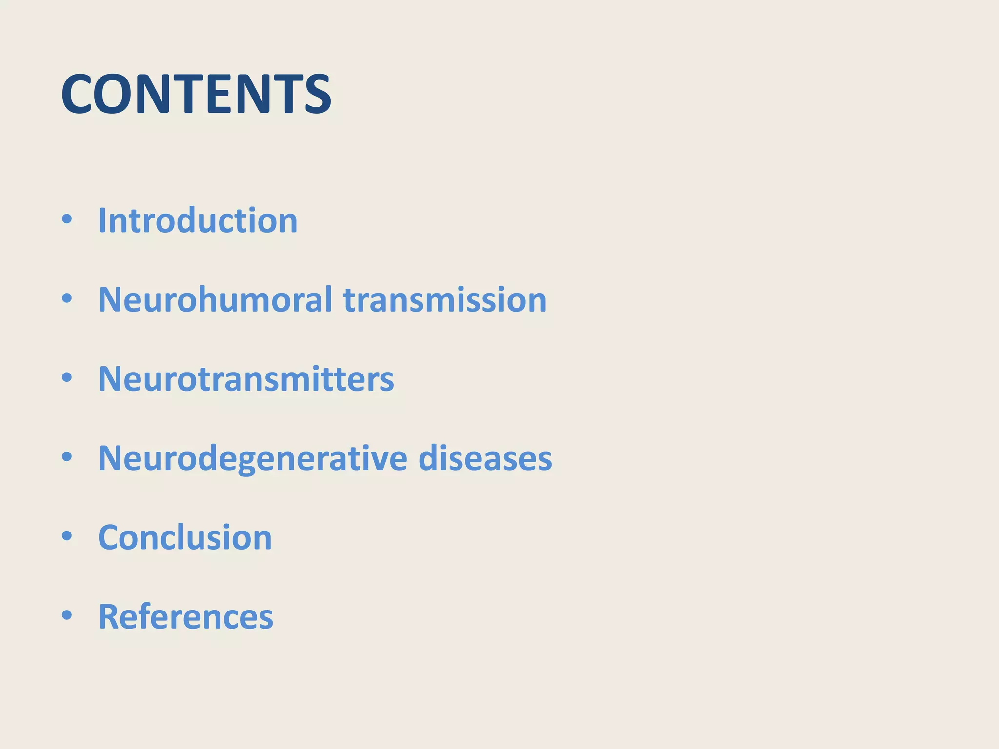 neurohumoral transmission in cns | PPTX