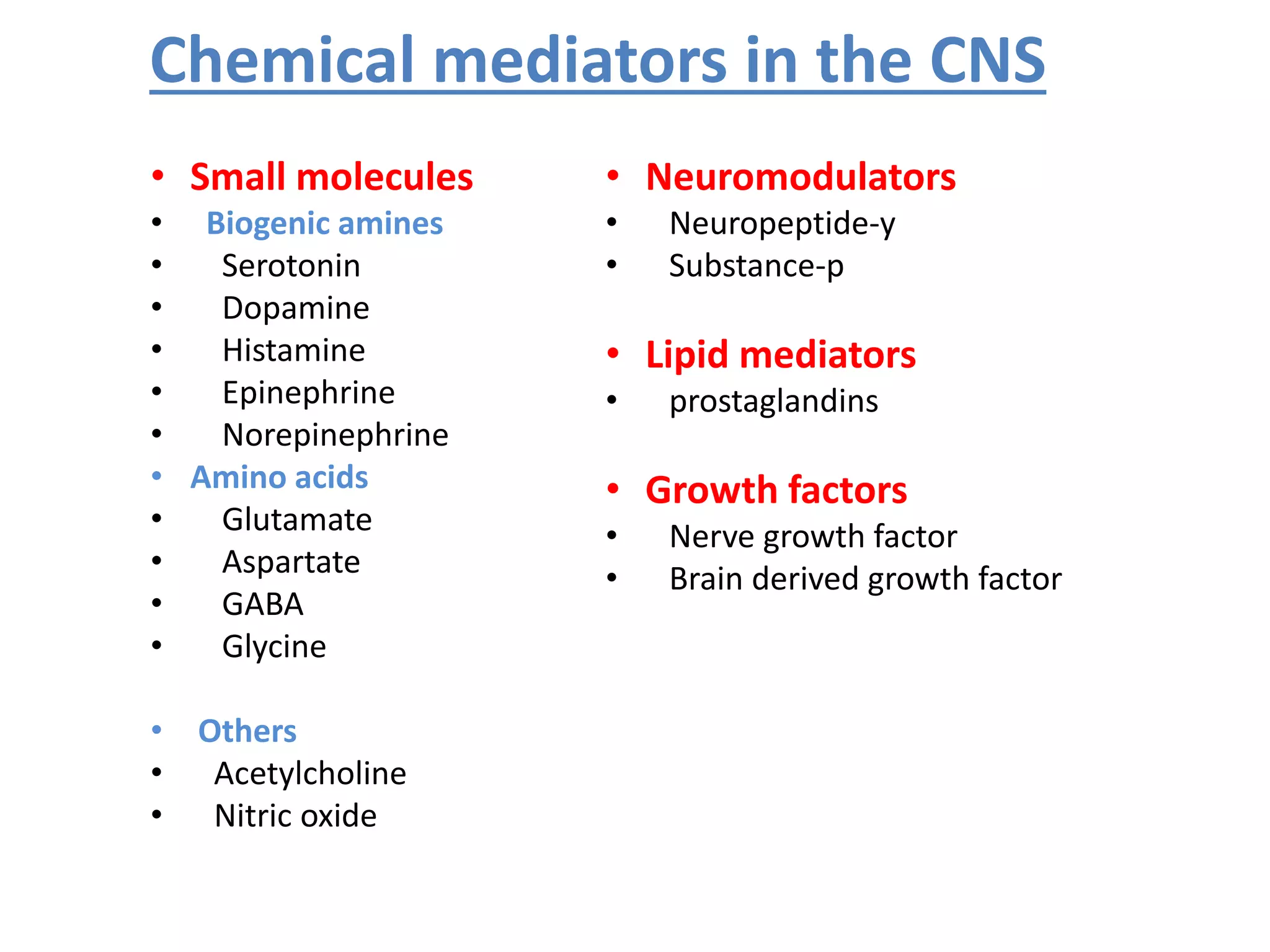 neurohumoral transmission in cns | PPTX