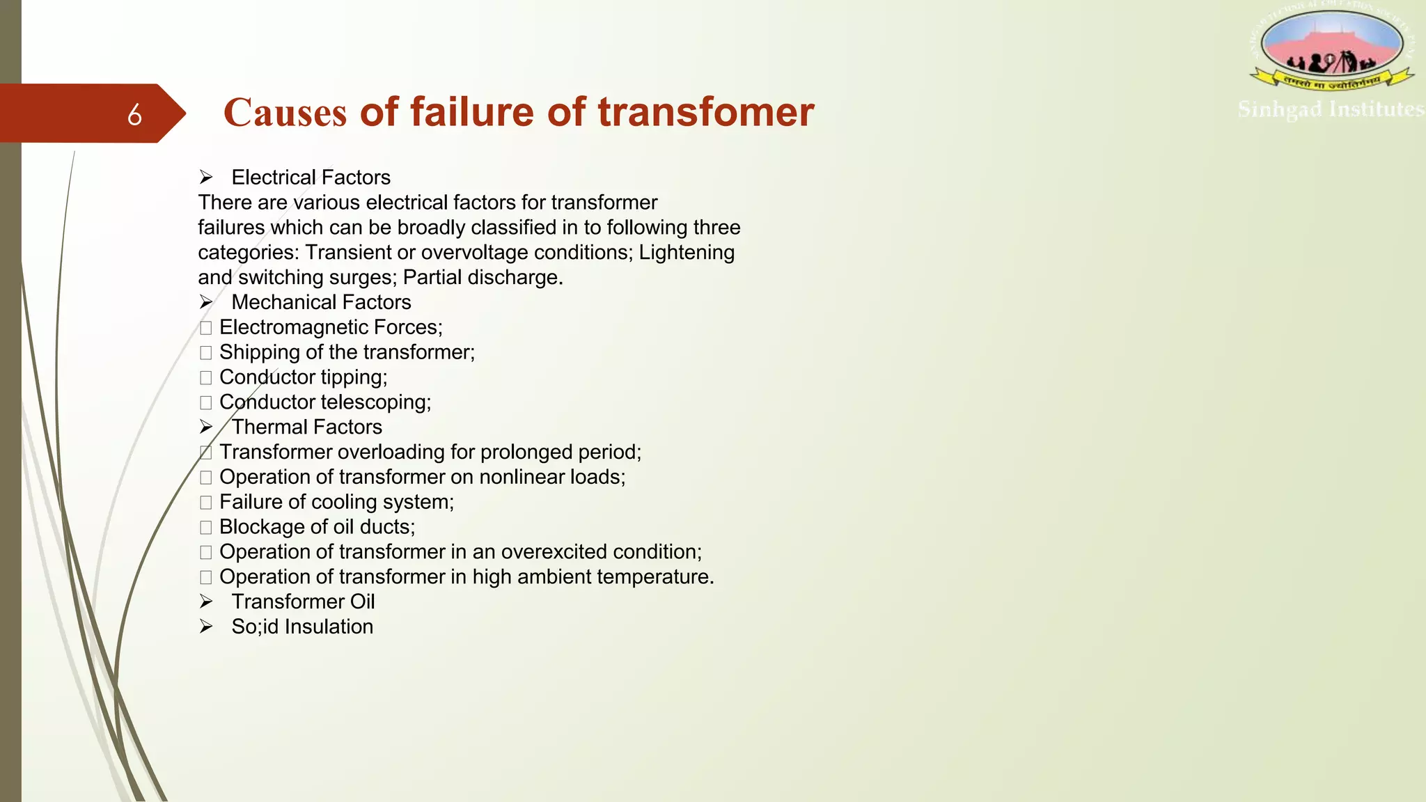 Failure and repair of transformer.pptx