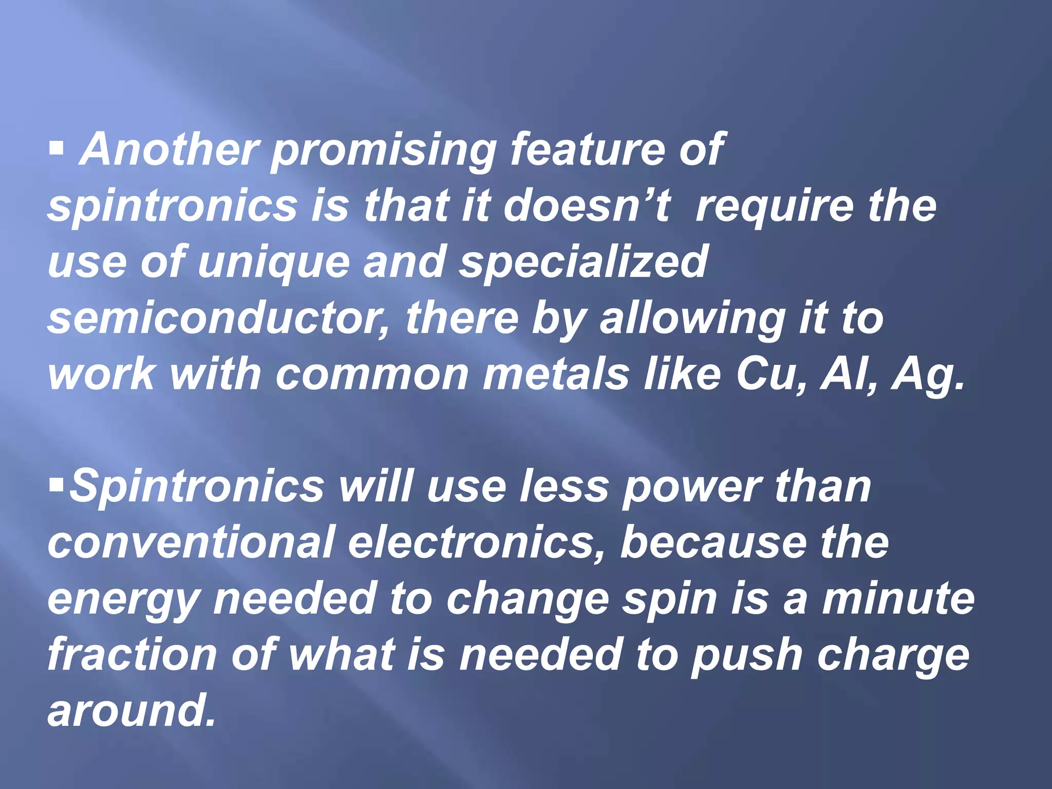 Spintronics presentation | PPTX