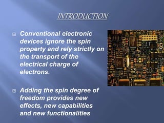 Spintronics presentation | PPTX