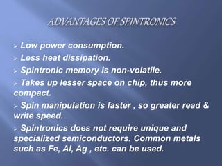 Spintronics presentation | PPT