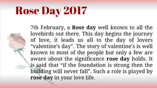 Ravishing Happy Rose Day 2017 - Quotes, Wishes, And Images | PPTX