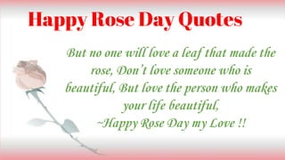 Ravishing Happy Rose Day 2017 - Quotes, Wishes, And Images | PPTX
