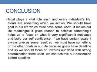 goal setting | PPTX