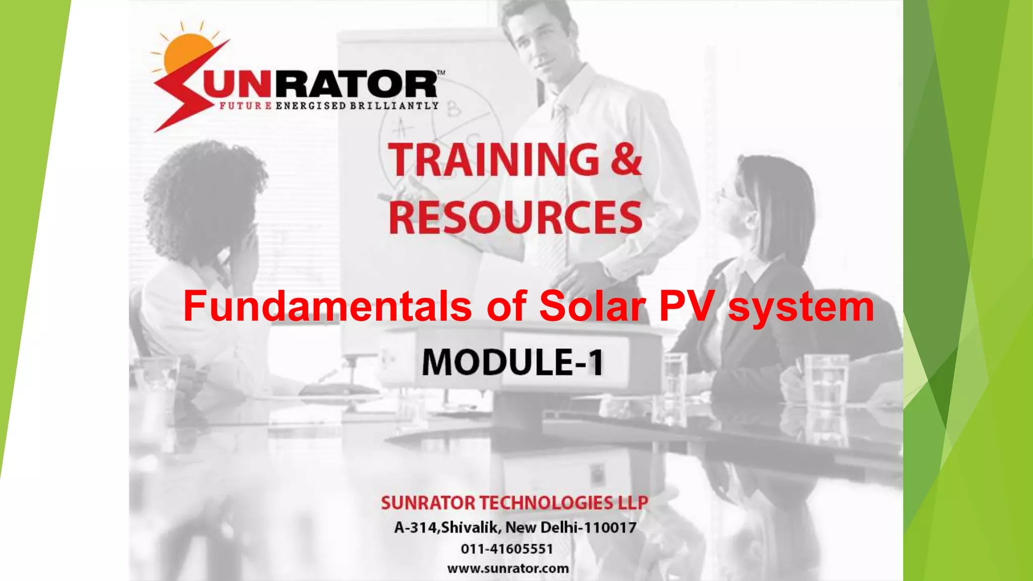 Fundamentals of Solar PV System | PPTX