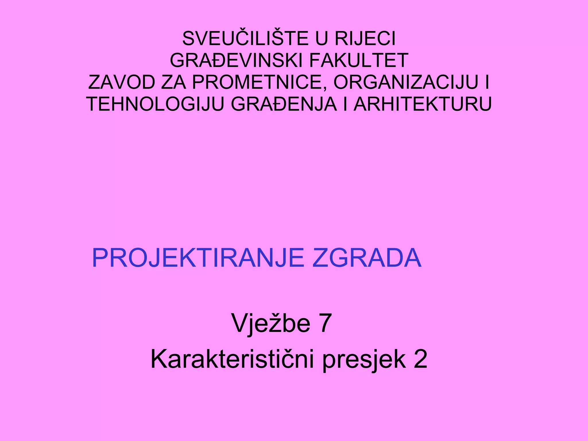 Ravni krovovi veleučilište rijeka 2010-2011 | PPT