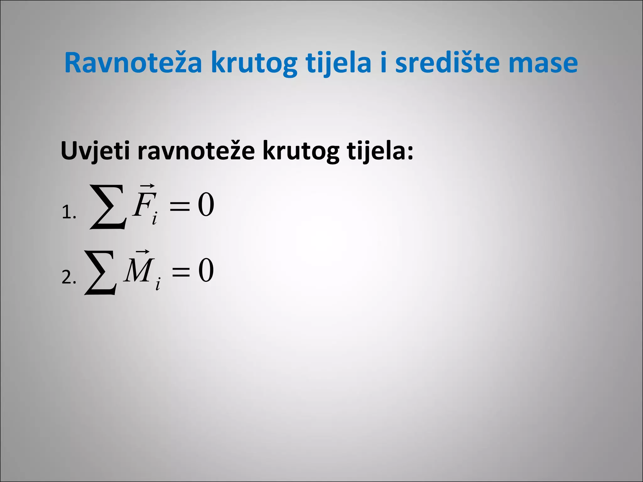 Ravnoteža krutog tijela 20 | PPT