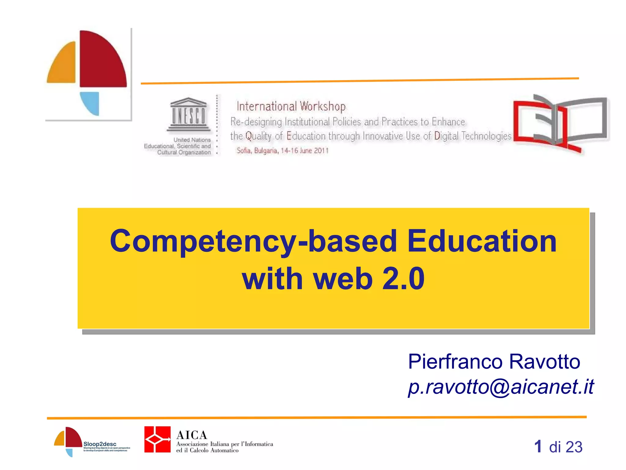 Competency-based Education with web 2.0 | PPT