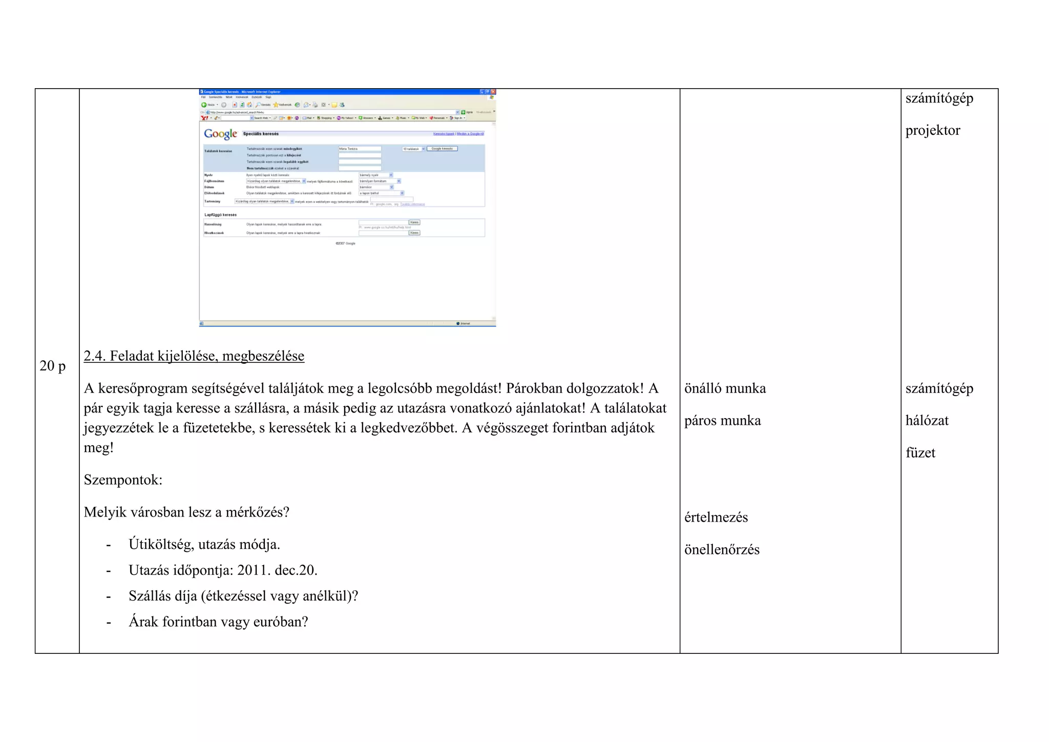 Informatika óravázlat Székely Gabriella | PDF