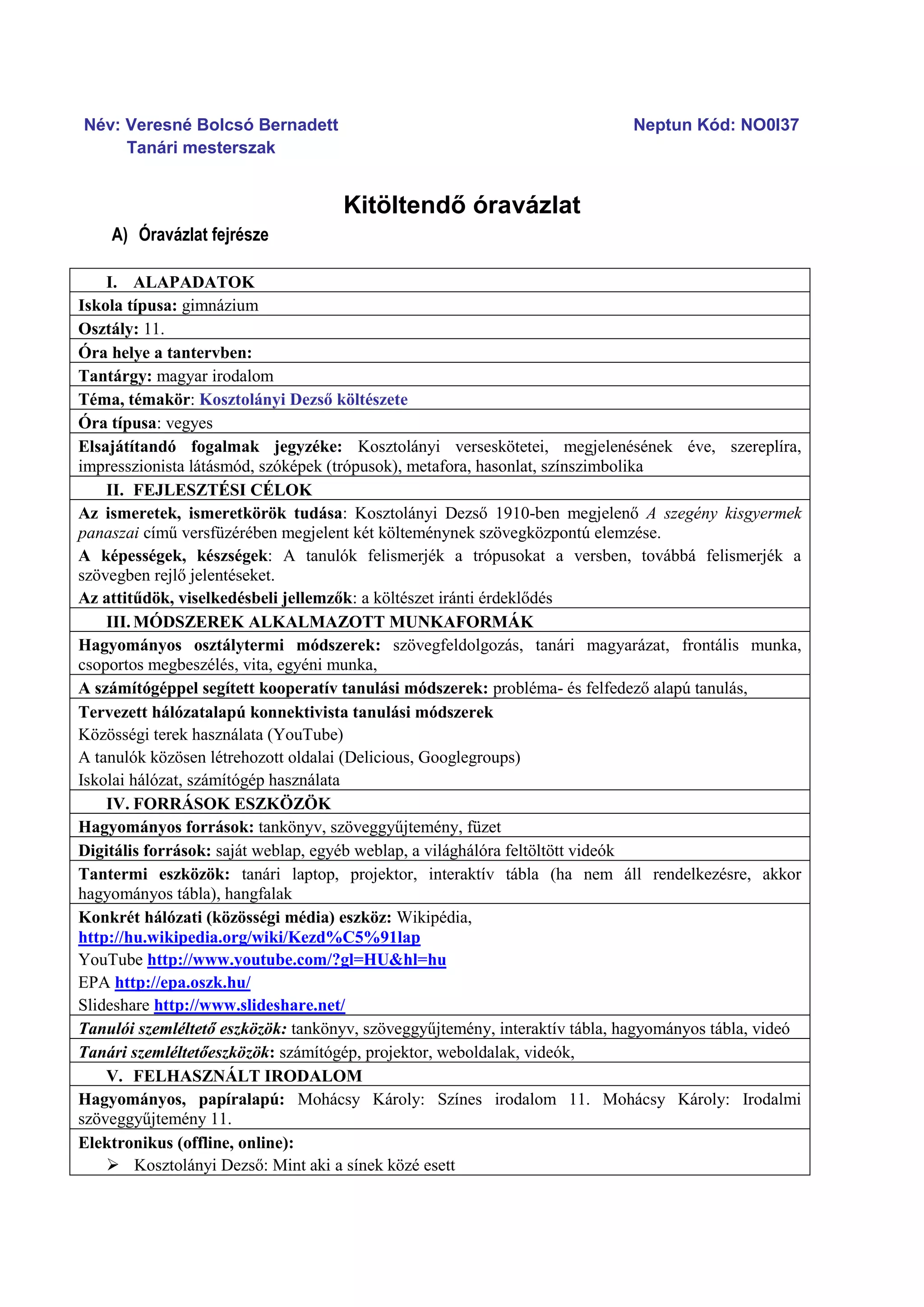 óRavázlat magyar | PDF