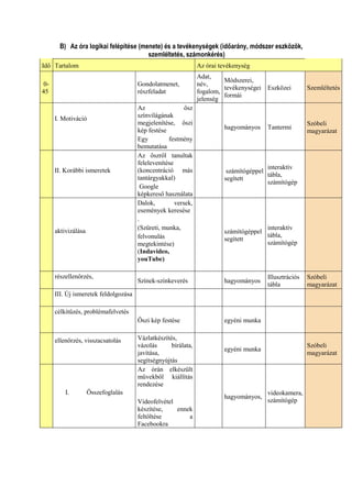 óRavázlat rajz 4.o. | PDF