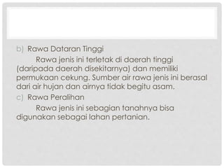 Rawa dan daerah aliran sungai (das) | PPTX