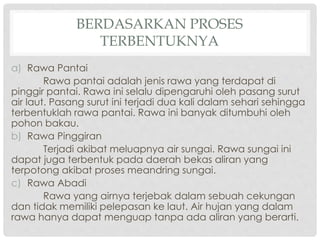 Rawa dan daerah aliran sungai (das) | PPTX