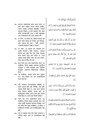 Rawai Al-bayan, Translation of the Meaning of the Quran in the Bengali ...