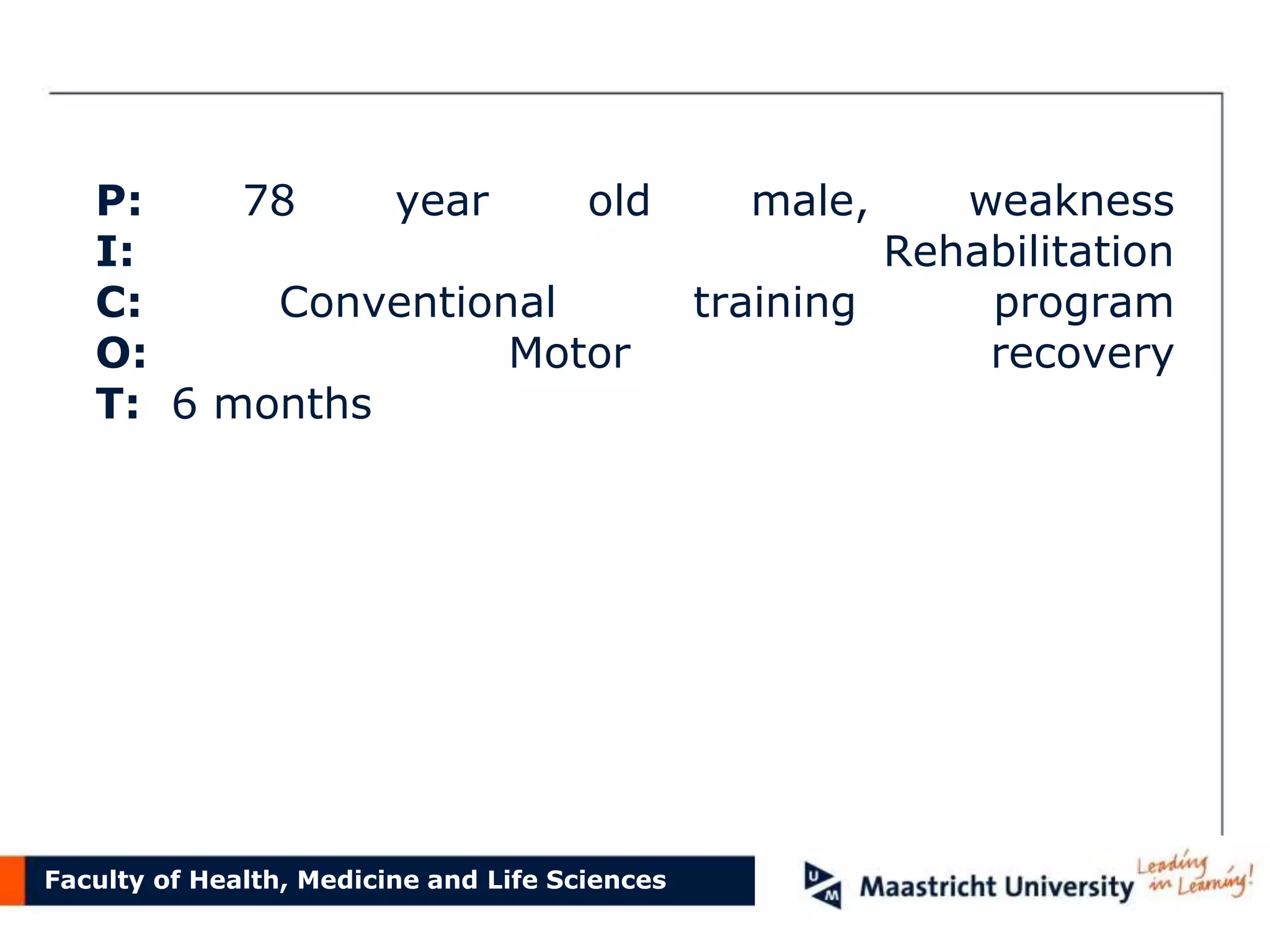 Critically appraised topic with a context | PPTX