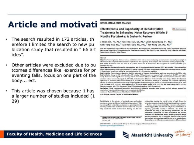 Critically appraised topic with a context | PPTX