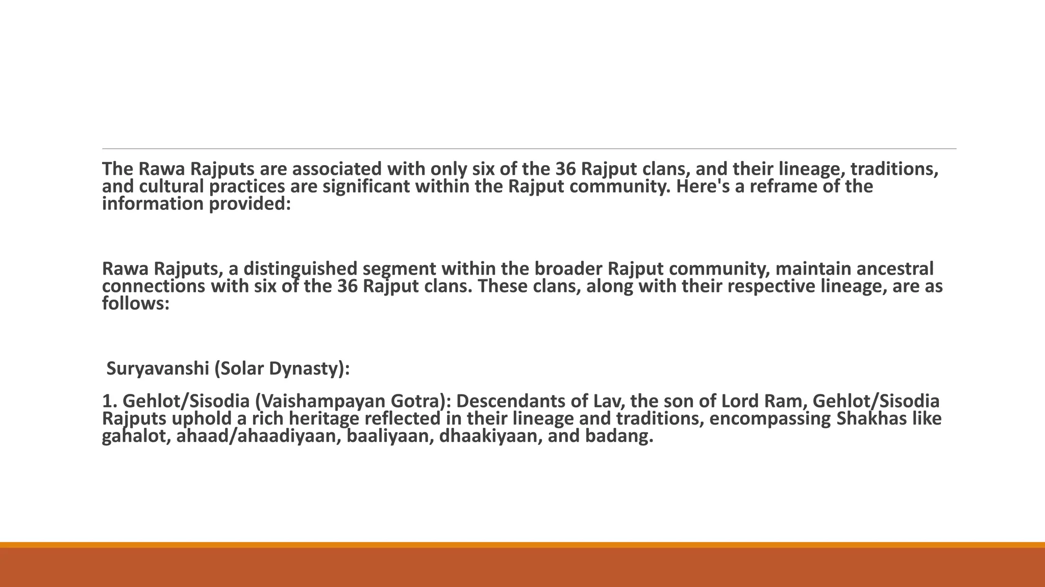 RAWA RAJPUT CLANS PAATLAN, TANWAR, VATS, CHAUHAN.pptx