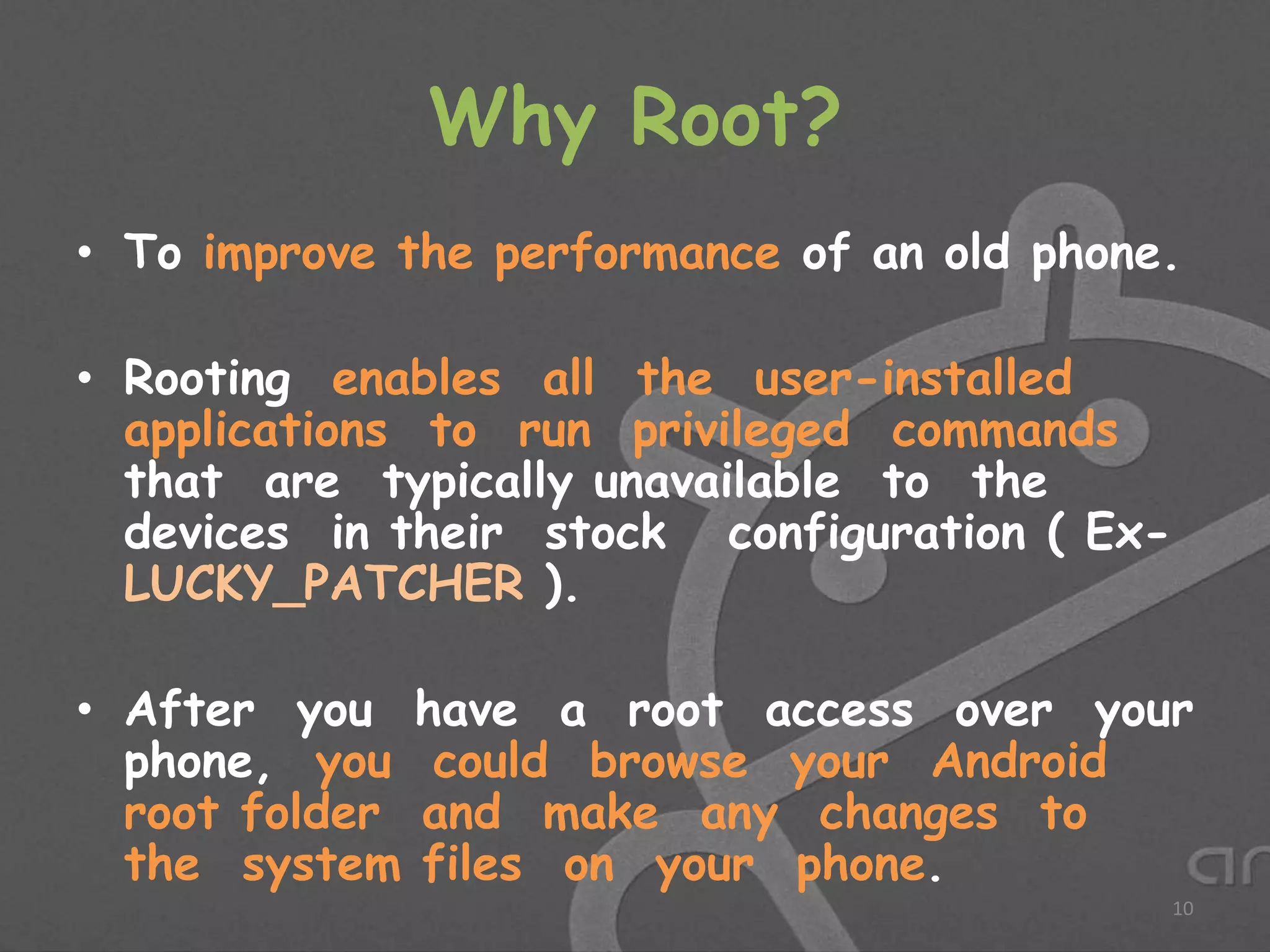 Rooting Android Devices | PPSX