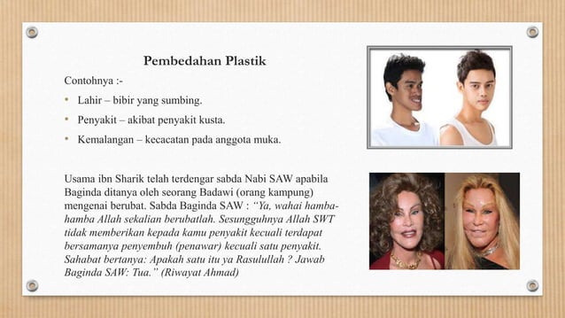 RAWATAN ESTETIK & PEMBEDAHAN PLASTIK (CTU211) | PPTX