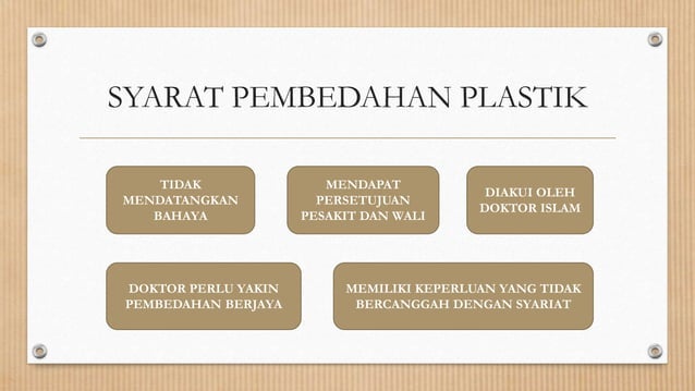 RAWATAN ESTETIK & PEMBEDAHAN PLASTIK (CTU211) | PPTX